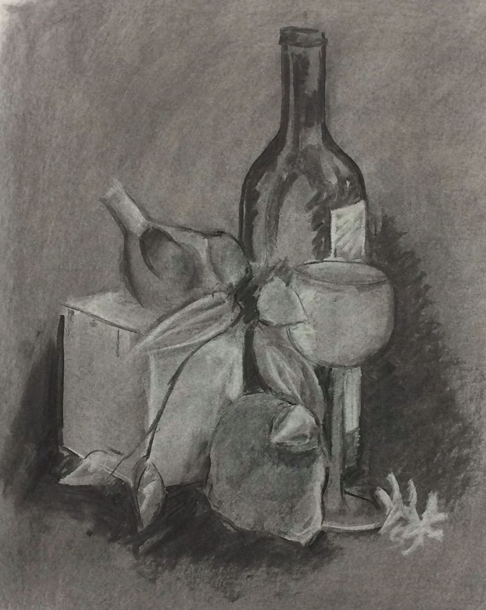 How to create a reductive charcoal drawing. - B+C Guides