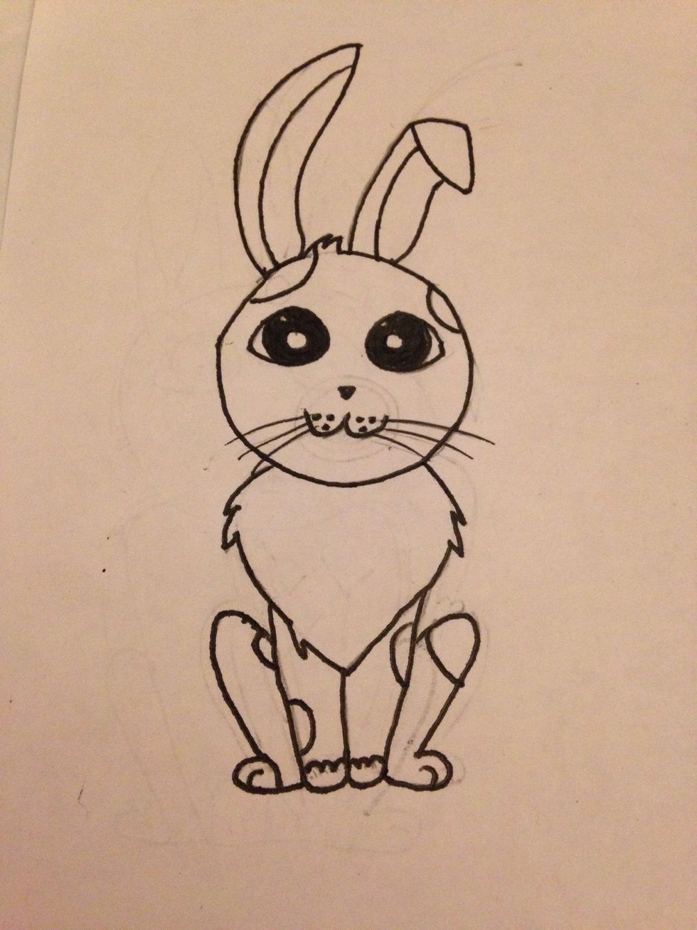 How to draw a cute cartoon bunny - B+C Guides