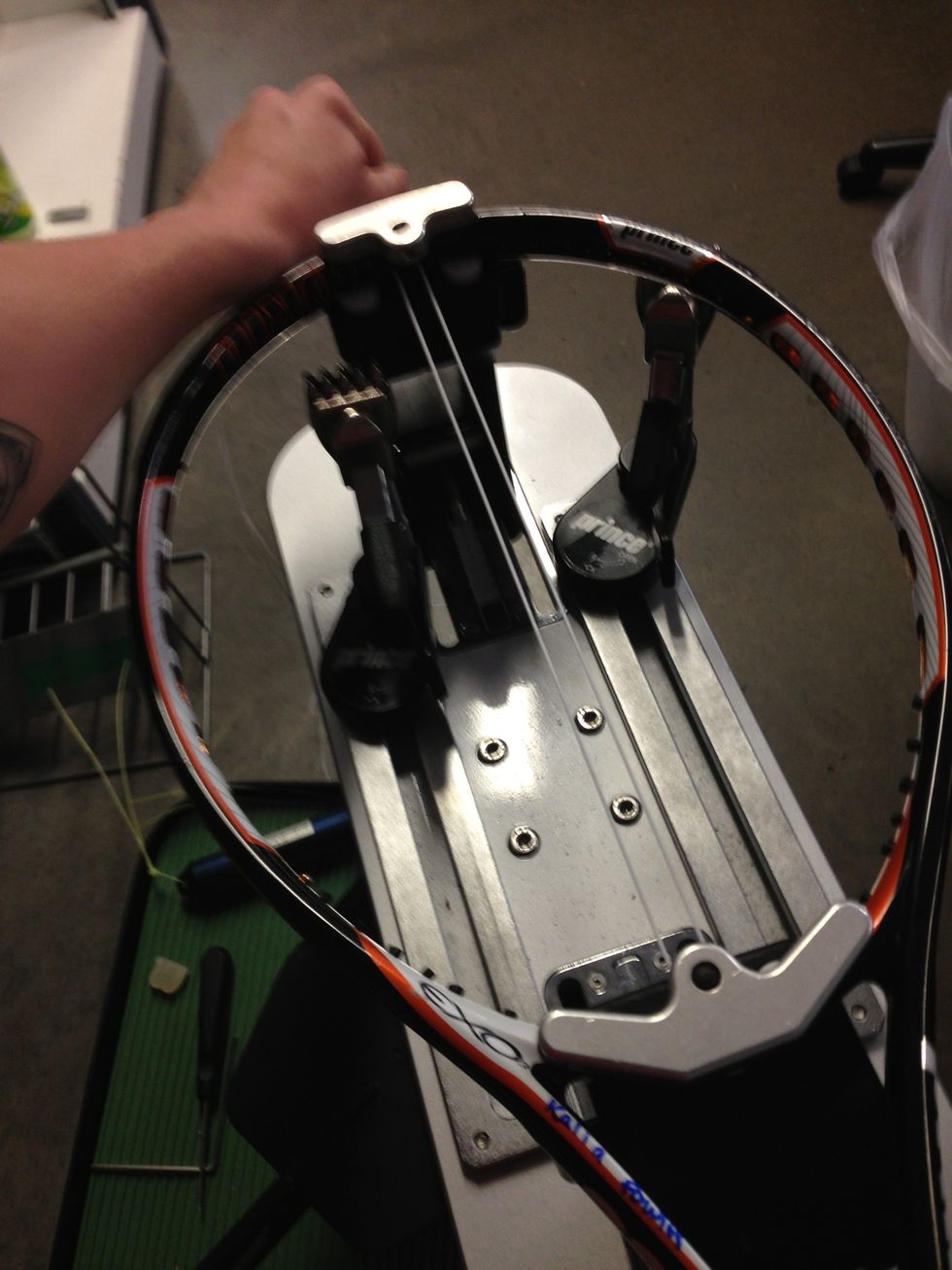 How to string a tennis racket - B+C Guides