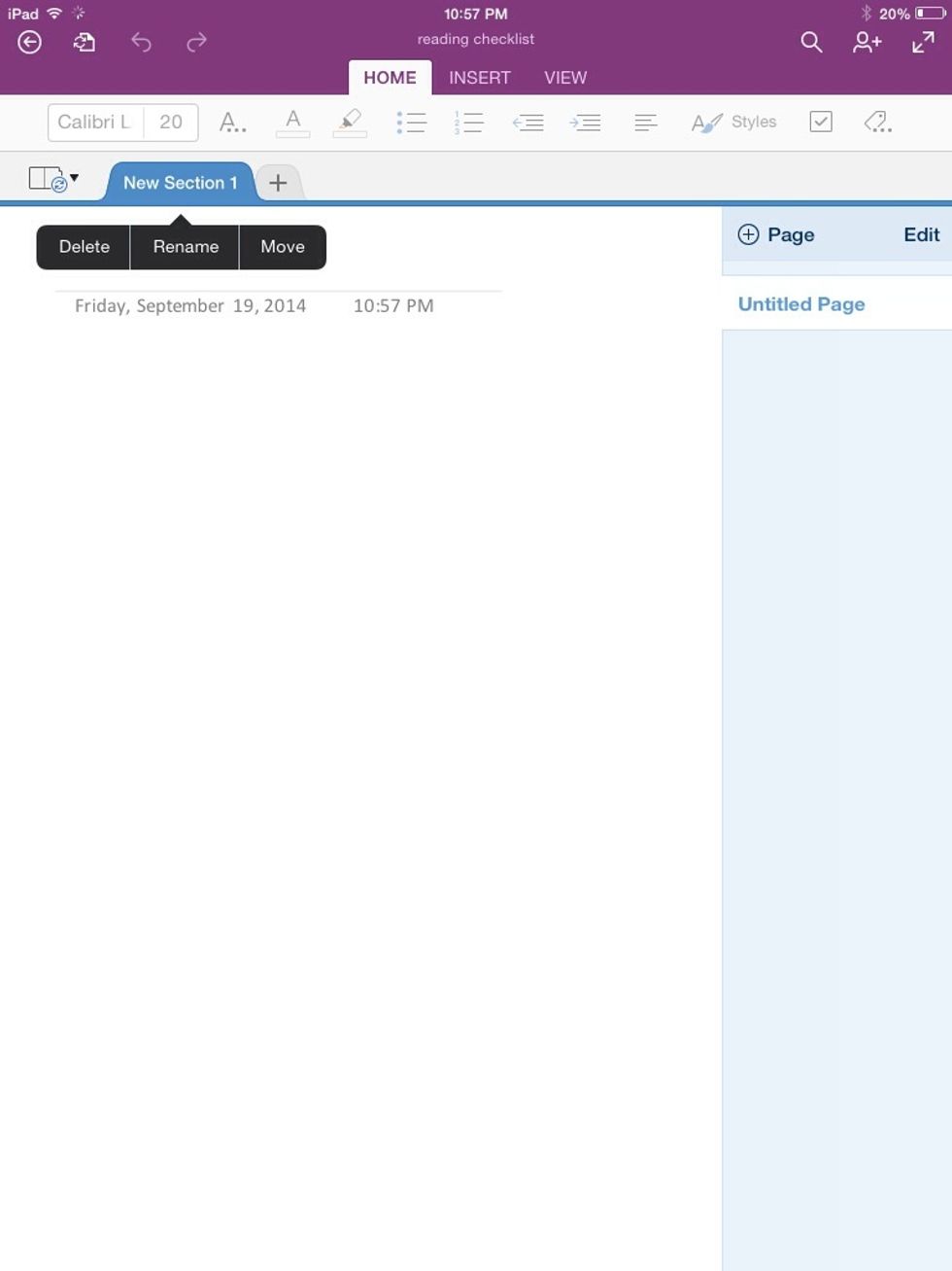 How to create a onenote notebook on the ipad. - B+C Guides