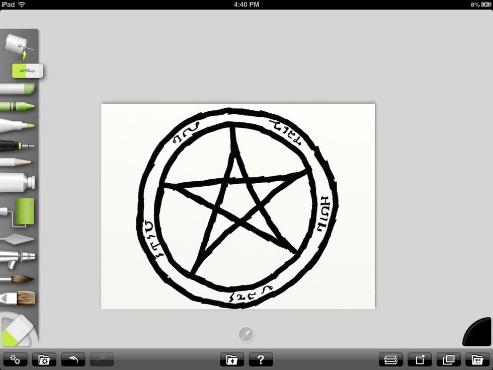 How to draw a demon circle from supernatural - B+C Guides