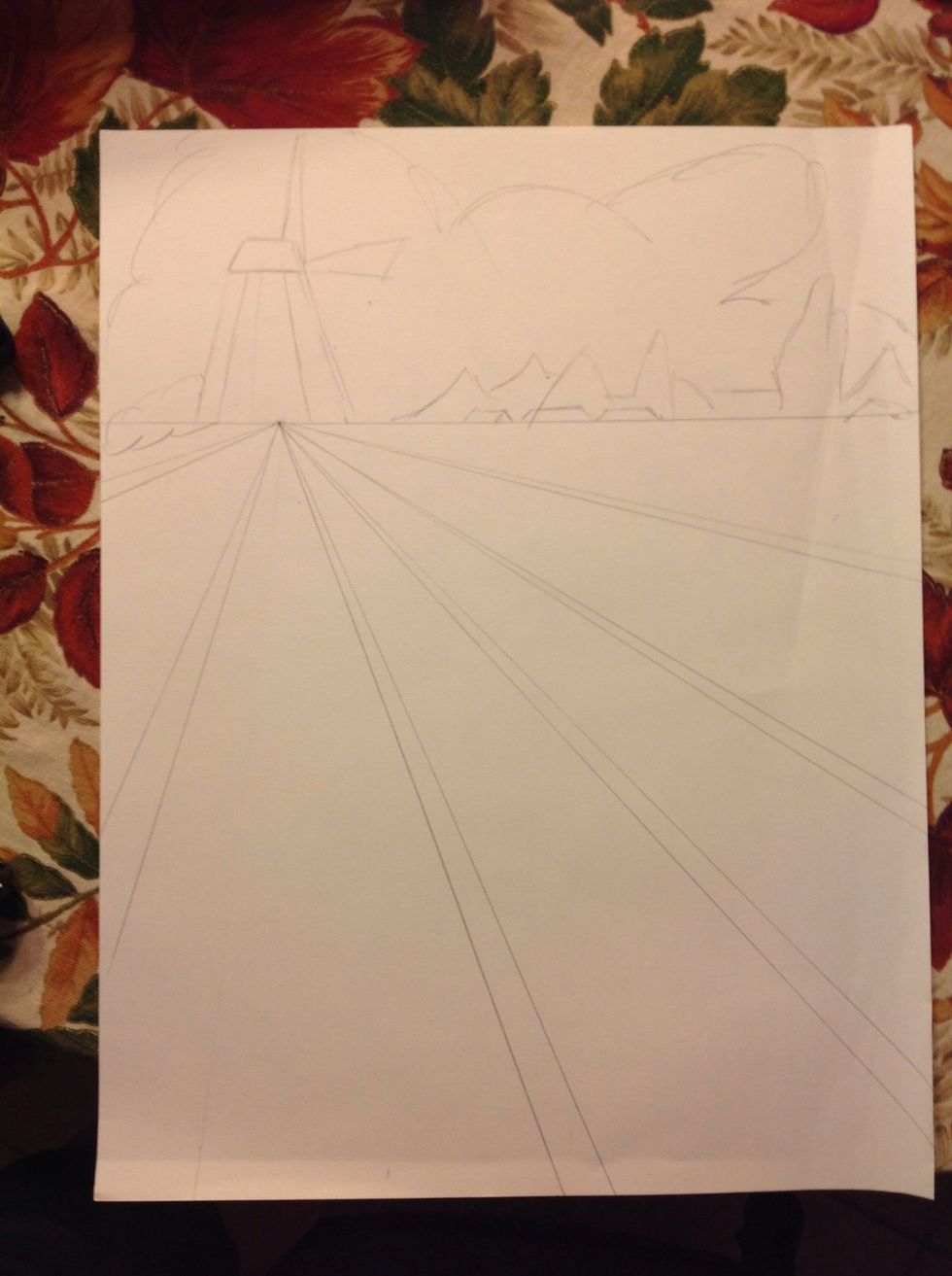 How to draw a field with one point perspective - B+C Guides