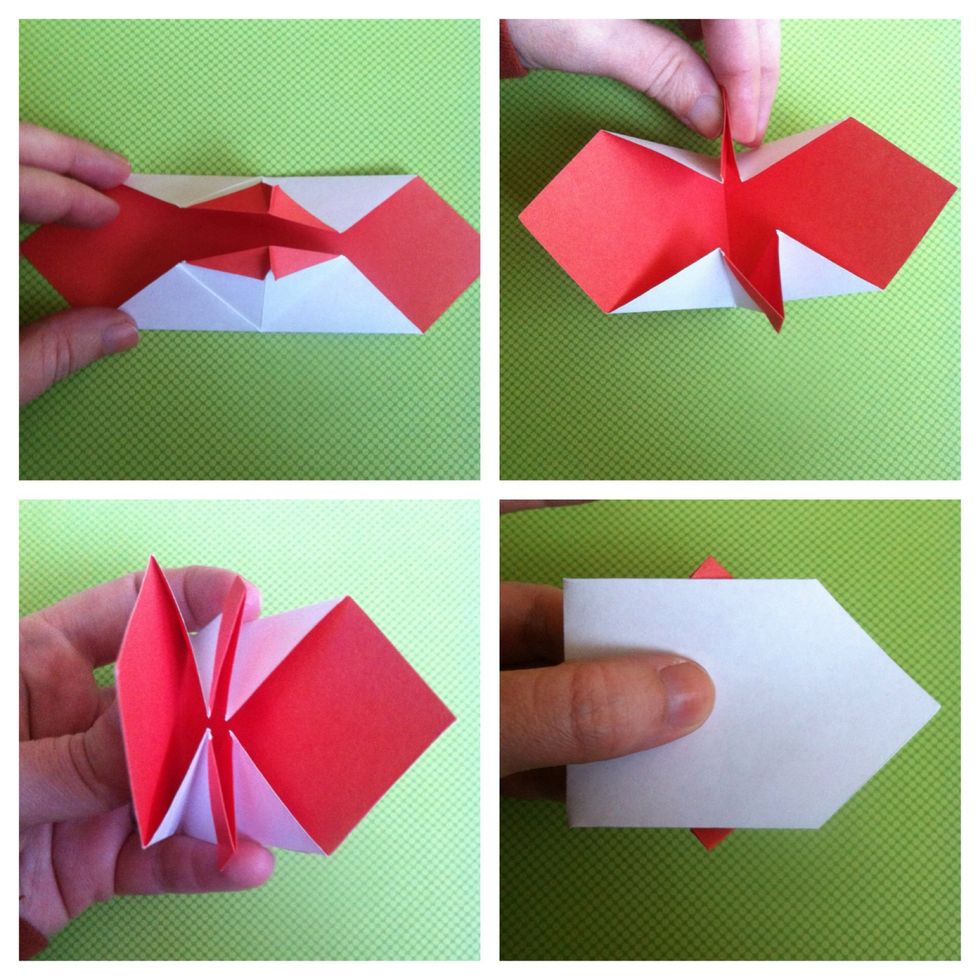 How to make origami puppet lips (kissing lips) - B+C Guides