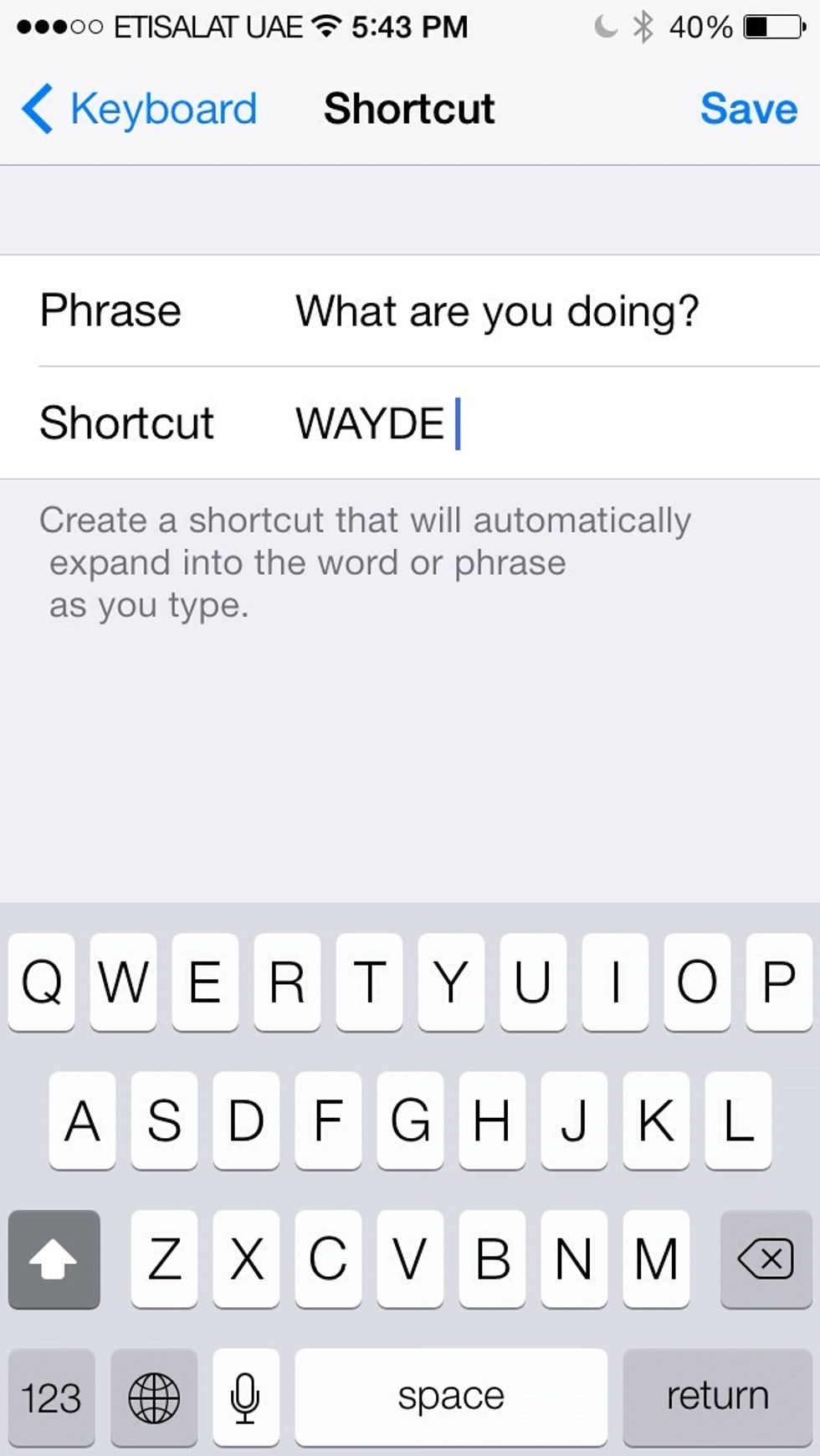 How to create keyboard shortcuts in your iphone - B+C Guides