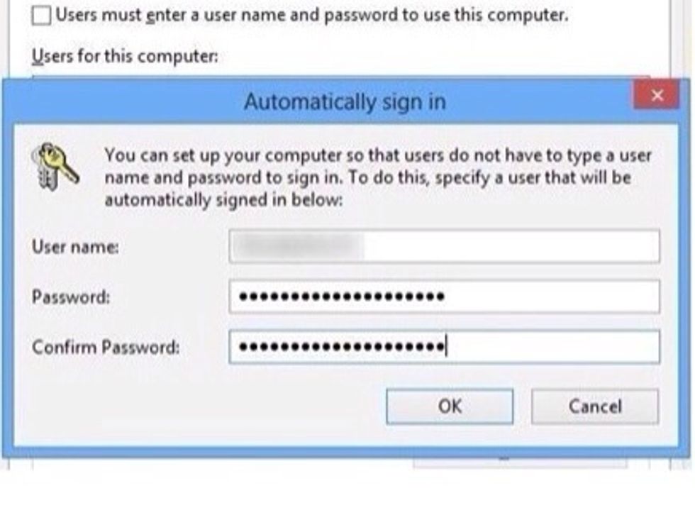 How to disable the password login screen in windows 8/8.1 - B+C Guides