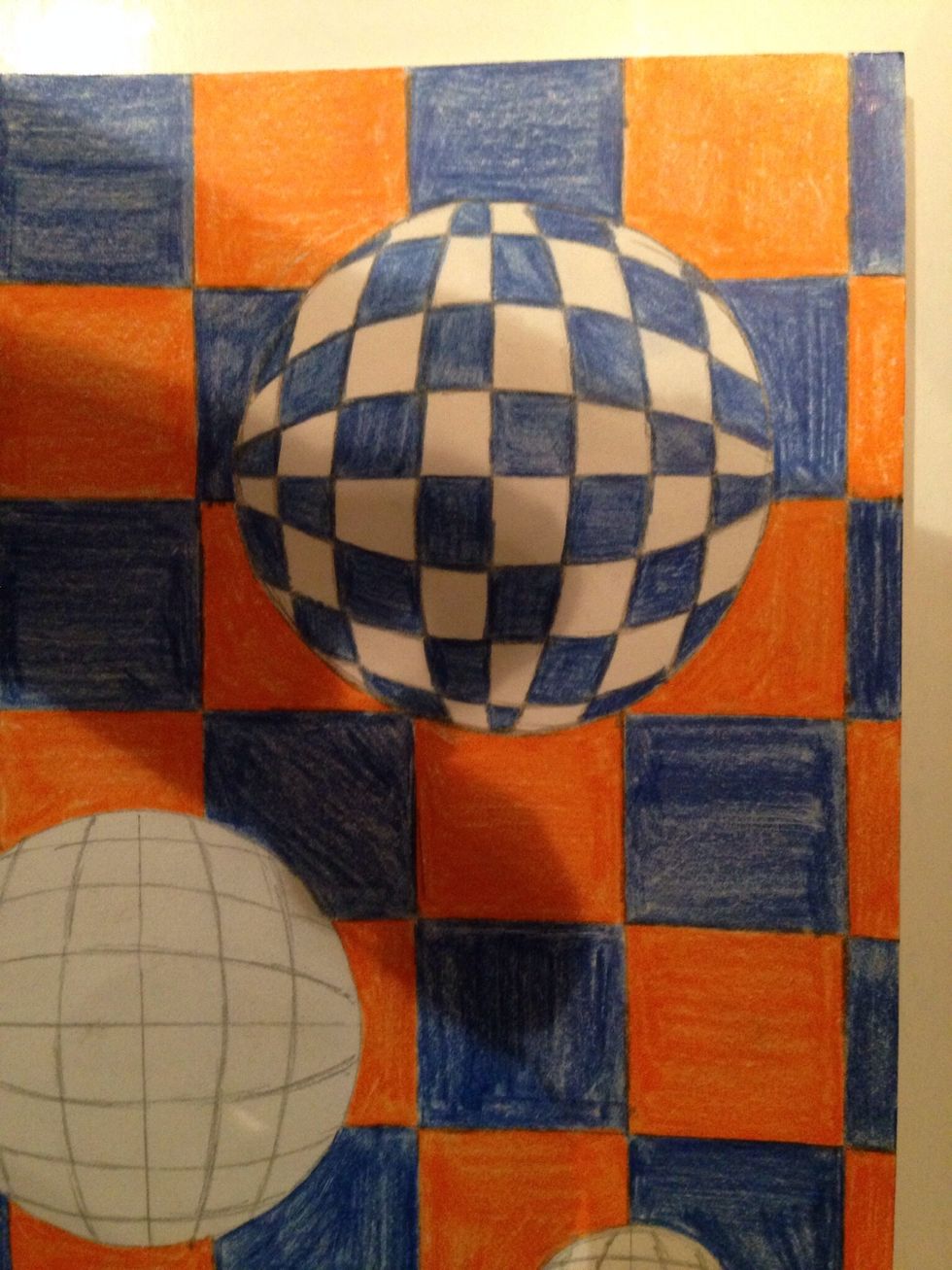 How To Draw A Checkerboard Sphere Op Art B C Guides How To Draw A Checkerboard Sphere Op Art B C Guides