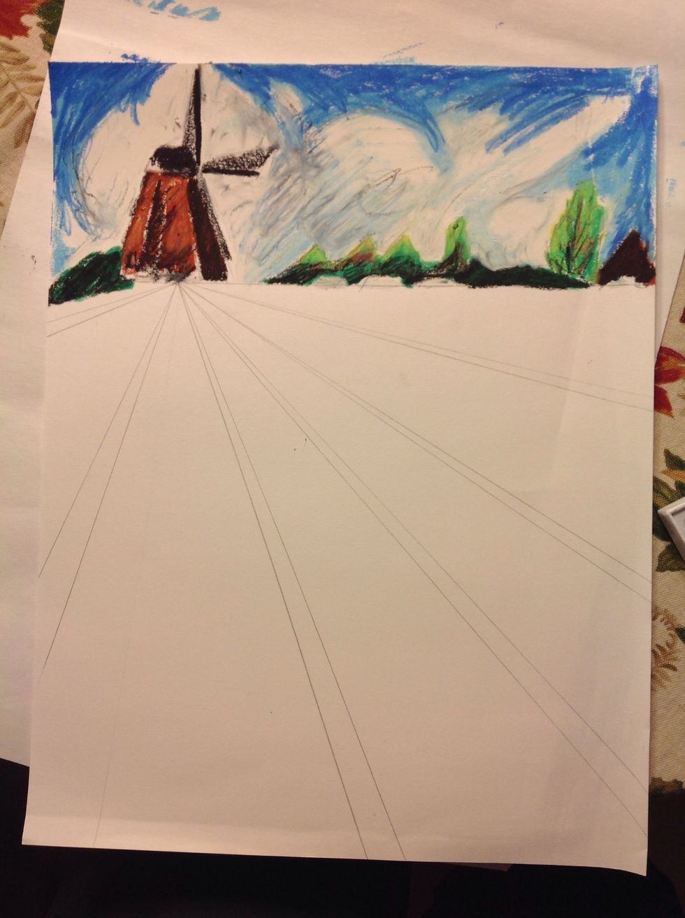 How to draw a field with one point perspective - B+C Guides