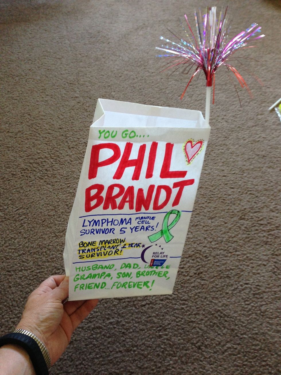 How to create unique luminaria - cancer relay for life - B+C Guides